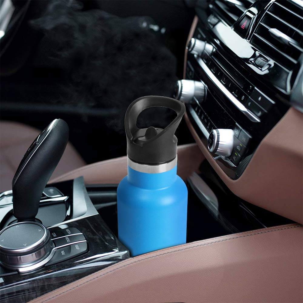XACIOA Straw Lid Compatible for Hydro Flask Standard Mouth Bottle & Simple Modern Narrow Bottle, Compatible with Hydroflask 18 21 24oz Bottle,with Straws + Brushs +Carabiner