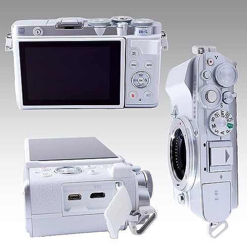 Ultimaxx Essential Olympus Pen E-P7 Camera with 14-42mm Lens Bundle (White) - includes: 64GB Ultra Memory Card, Universal Cap Keeper, Water-Resistant Gadget Bag & More (16pc Bundle)