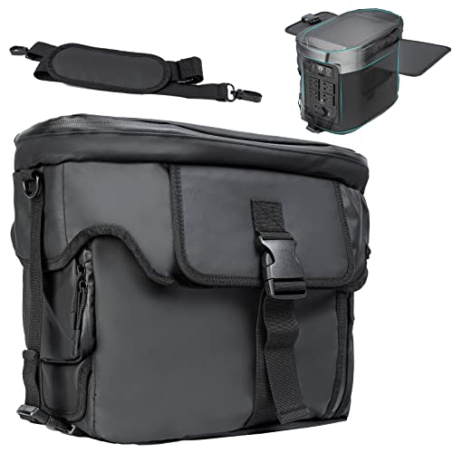 Waterproof Carrying Bag Compatible with ECOFLOW DELTA 2 Portable Power Station, Protective Sleeve, Dust Cover, Portable Power Station Bag with Adjusta