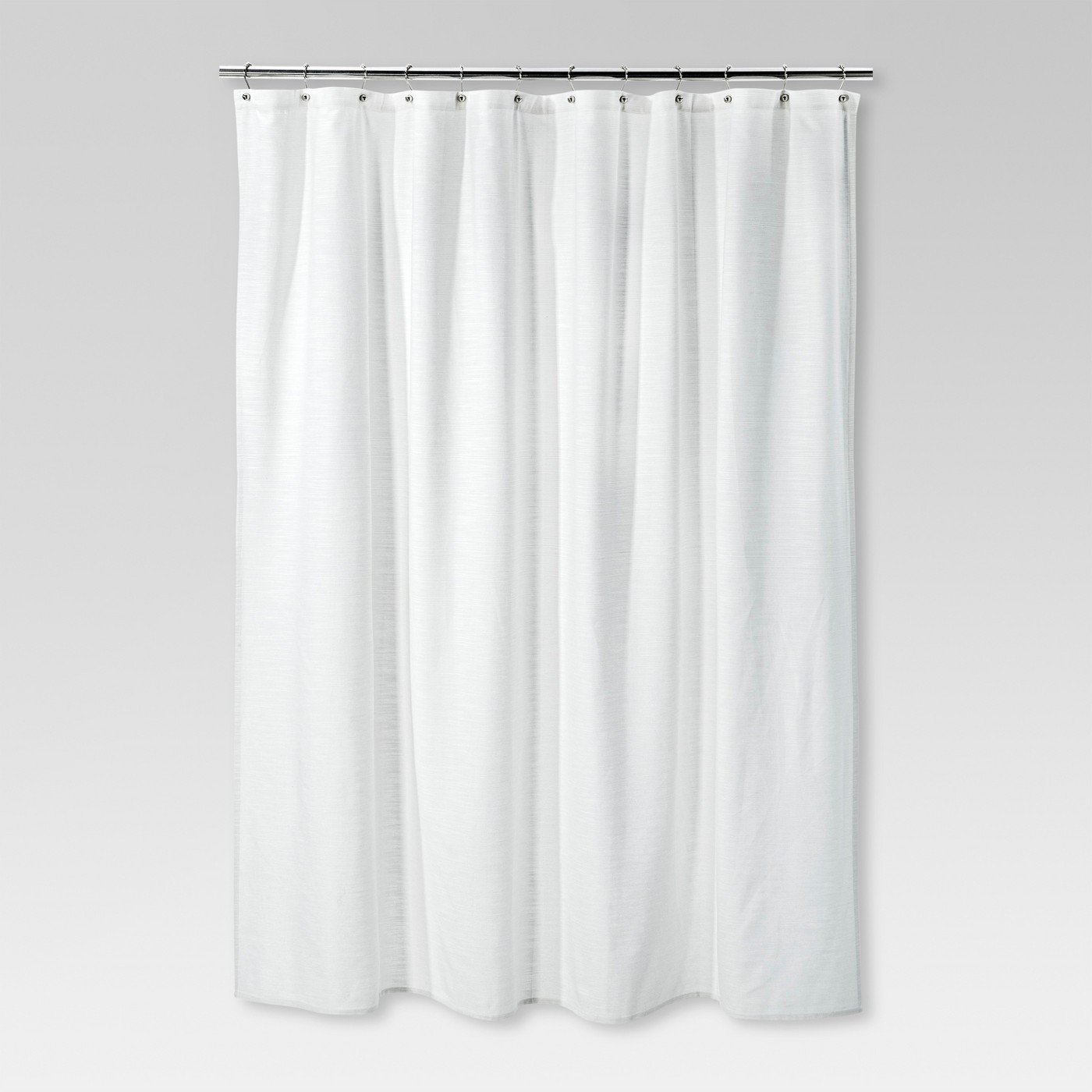 Threshold Solid Shower Curtain, Cream, 72" x 72"