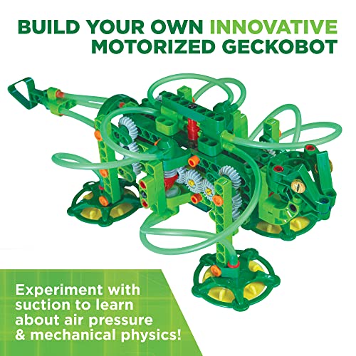 Thames & Kosmos Geckobot STEM Experiment Kit | Build a Wall-Climbing Robot & 6 Other Mechanical Creations | Explore The Physics of Air Pressure & Suction | Difficulty Level: Advanced