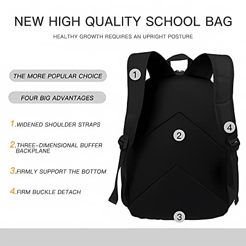 Ynxhroe Backpack 17 Inch Laptop Backpack 3d Print Fashion V Letter Durable Hiking Backpack for Men Women Kids Travel