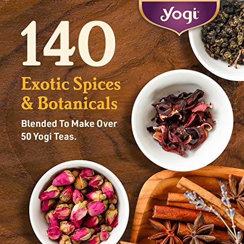 Yogi Tea Throat Comfort Tea - 16 Tea Bags per Pack (4 Packs) - Herbal Tea for Throats - Organic Throat-Soothing Tea - Includes Licorice Root, Wild Cherry Bark, Slippery Elm Bark & More