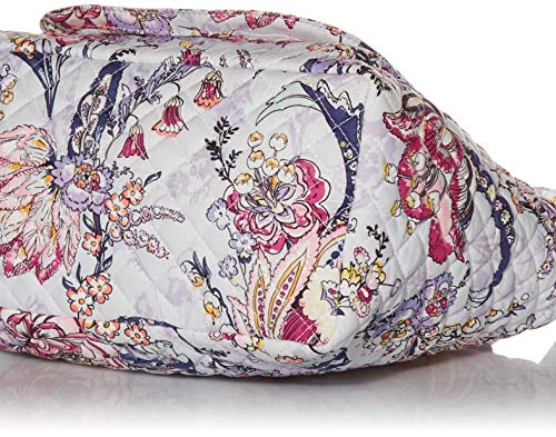 Vera Bradley Women's Cotton Carson East West Tote Bag, Hummingbird Park, One Size
