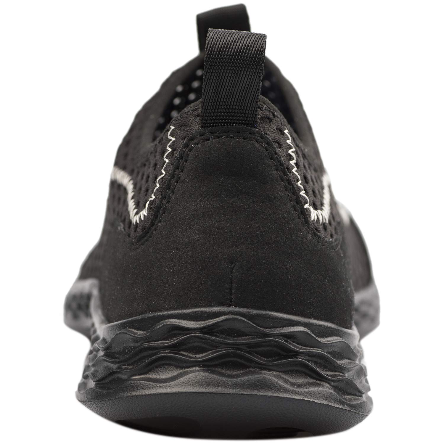 WOTTE Men's Water Shoes Quick Drying Sports Aqua Shoes(Size 15,Black-1414)