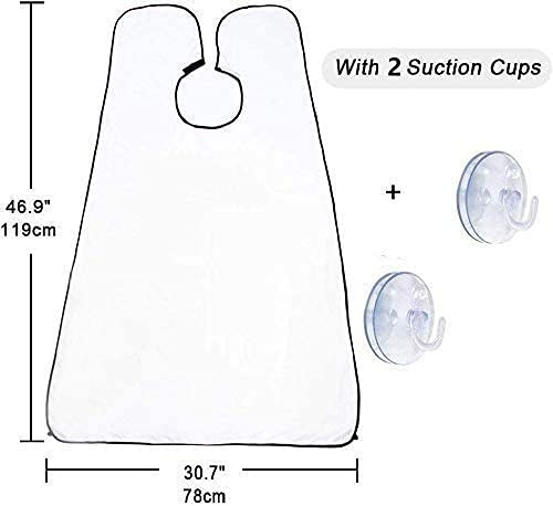 Yomitek Beard Apron Cape for Men Shaving and Trimming with Suction Cups Adjustable Neck Straps Beard Apron for Dad Father Husband Boyfriend Brother Gift