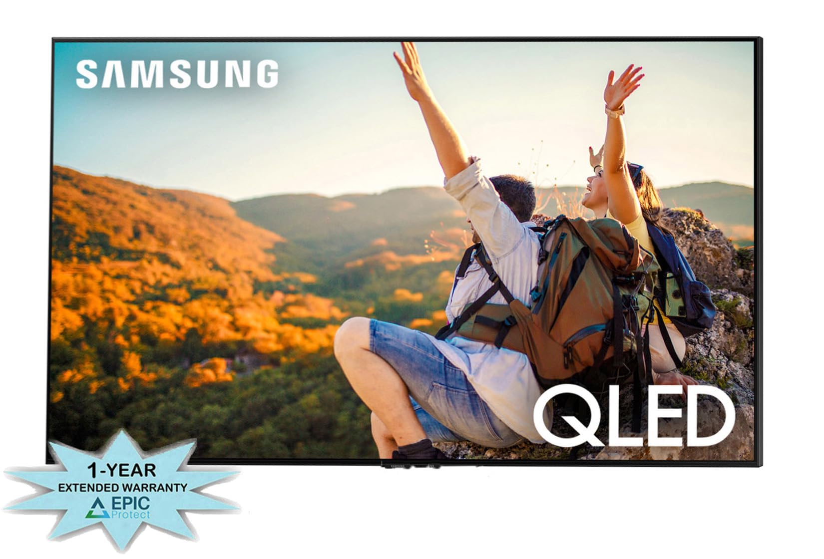 SAMSUNG QN55Q80CDFXZA 55 Inch 4K QLED Quantum HDR Plus Smart TV with an Additional 1 Year Coverage (2023)