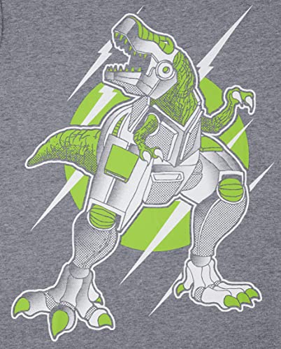 The Children's Place Boys Long Sleeve Graphic T-shirt Robot Dino Medium