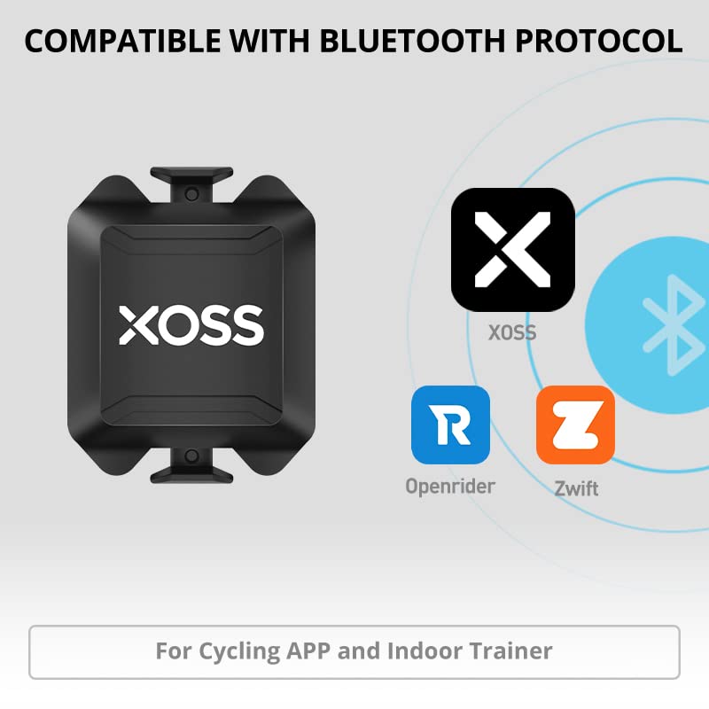 XOSS G+ GPS Bike Computer, Bluetooth ANT+ Cycling Computer, Wireless Bicycle Speedometer Odometer with LCD Display, Waterproof MTB Tracker Fits All Bikes Electric Bike (XOSS APP Support)