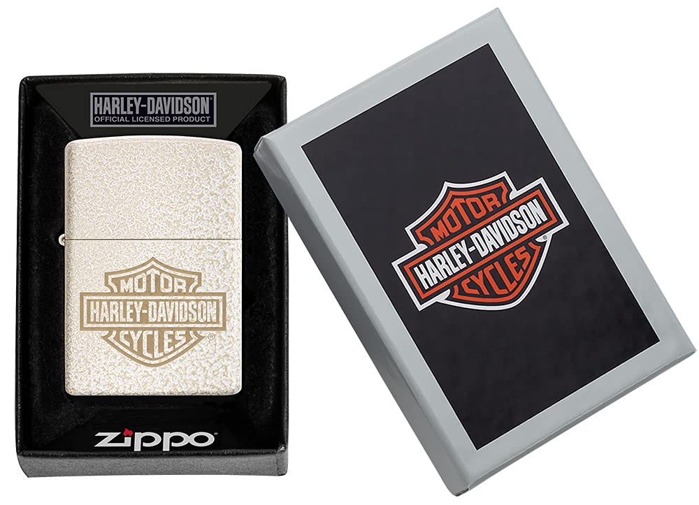 Zippo Harley-Davidson Logo Mercury Glass Pocket Lighter