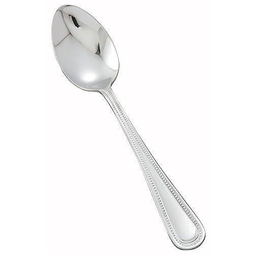 Winco 0005-01 Dots Mirror Finish S/S Teaspoon - Dozen