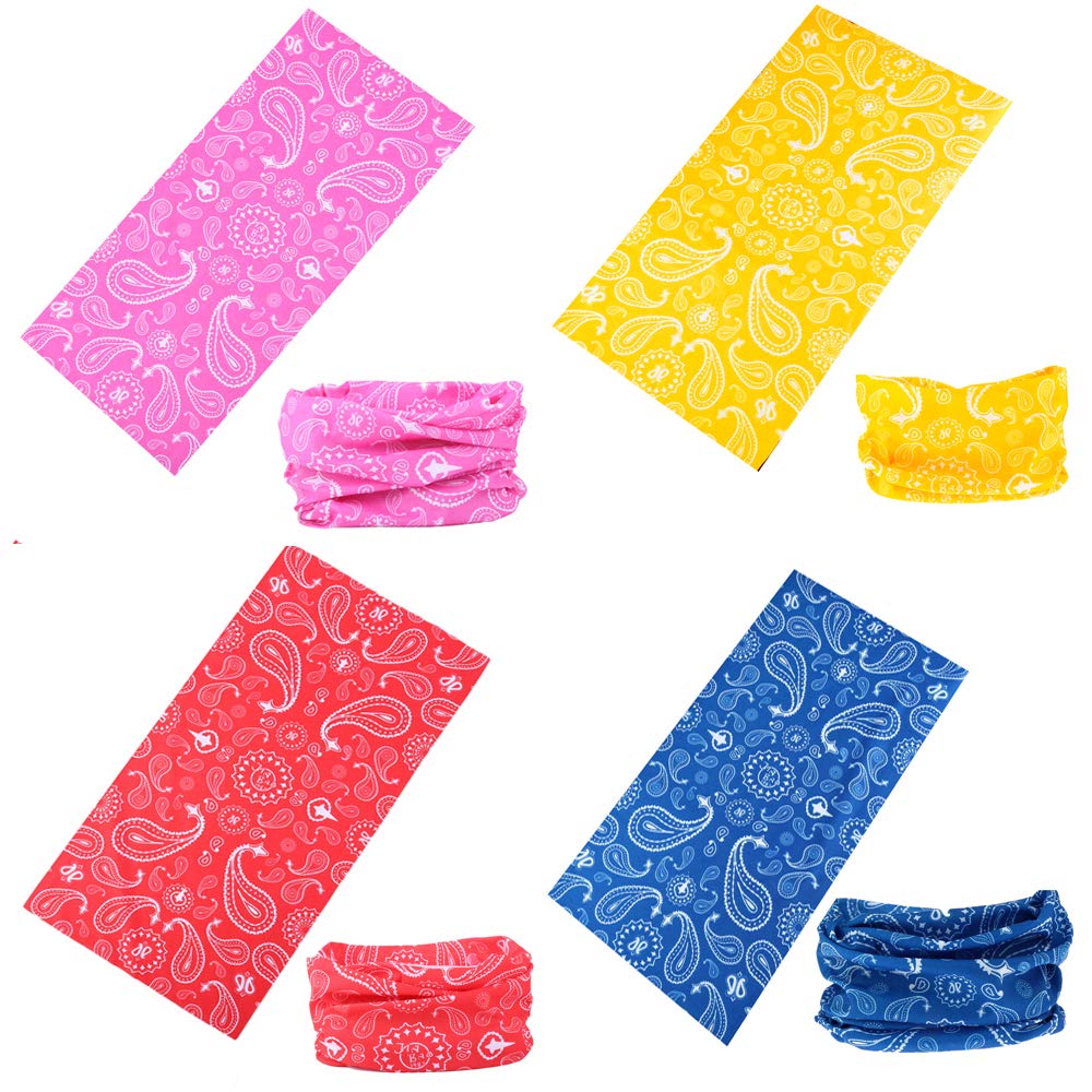 WONBURY Neck Gaiter Balaclava Headwear Headwrap for Women Men Cycling Fishing Climbing, Paisley