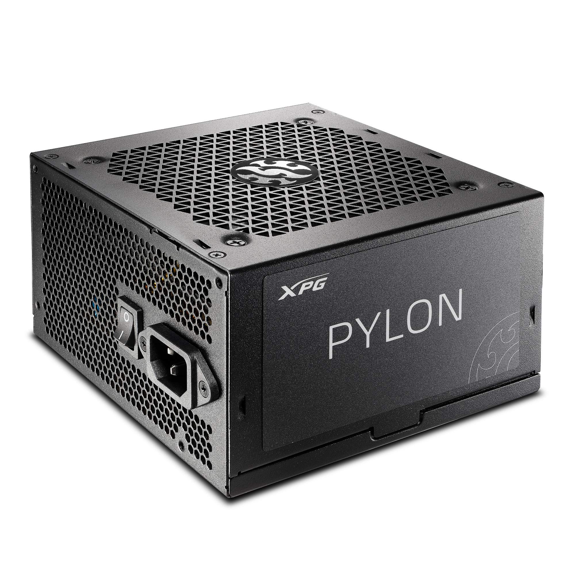 XPG Pylon 450W 80 Plus Bronze Certified 120mm Fluid Dynamic Bearing Fan Power Supply (PYLON450B-BKCUS)