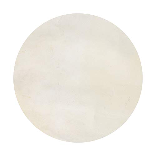 Yibuy Beige Goatskin Goat Skin Drums Head for Bongo Drums Replacement Parts