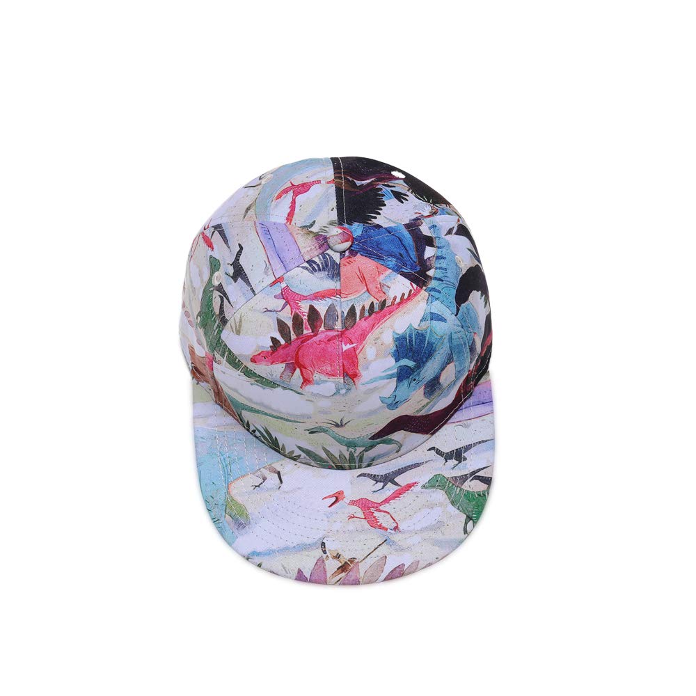 SYcore 3D Print Hip Hop Hat Snapback Adjustable Baseball Ball Hats for Men Women (Dinosaur)