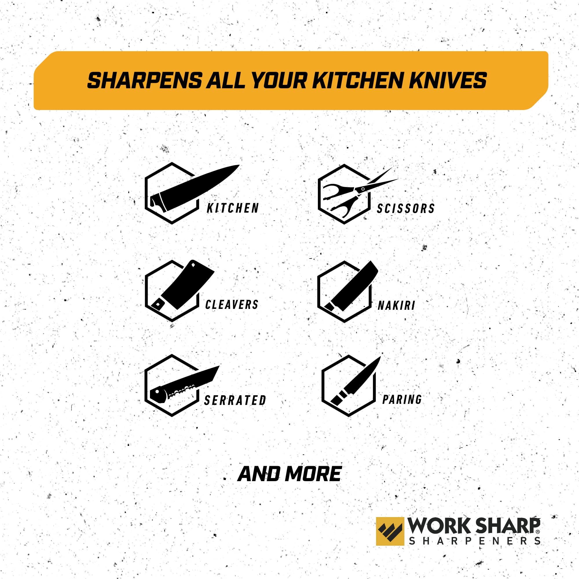 Work Sharp Culinary Kitchen Knife Sharpener with Ceramic Honing Rod, Gray, 7.2 x 4.5 x 5.2 inches