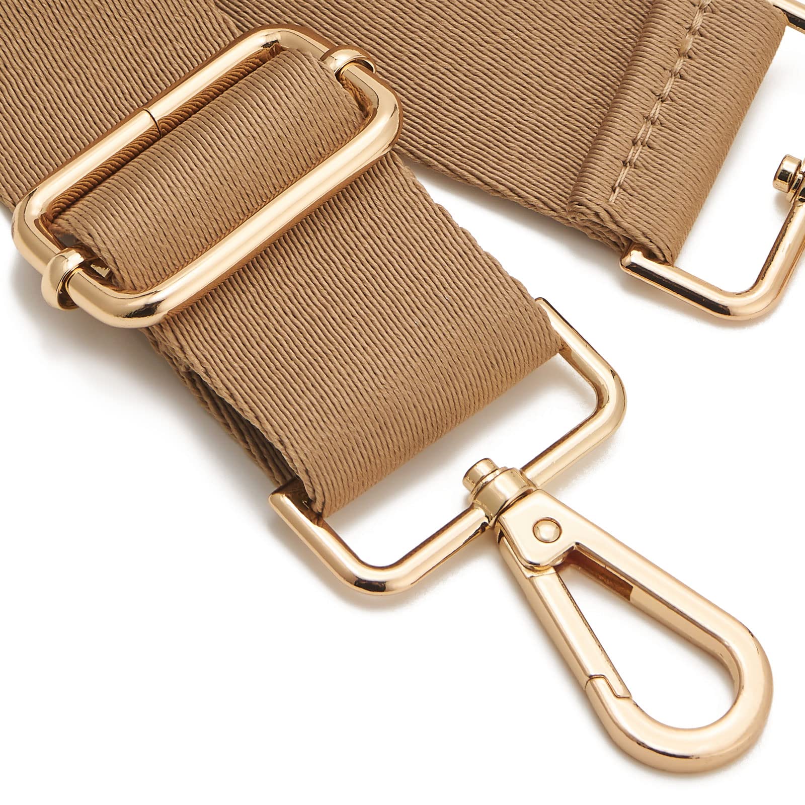 ZOOEASS Wide Shoulder Strap (Solid),Adjustable Replacement Belt Crossbody Canvas Bag Handbag (Khaki)