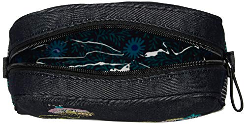 Vera Bradley Women's Denim Medium Cosmetic Makeup Organizer Bag, Moonlight Garden, One Size
