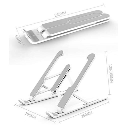 WXBDD Laptop Stand Portable Heights Adjustable Desktop Ventilated Cooling Holder Folding for Notebook Stand (Color : D)