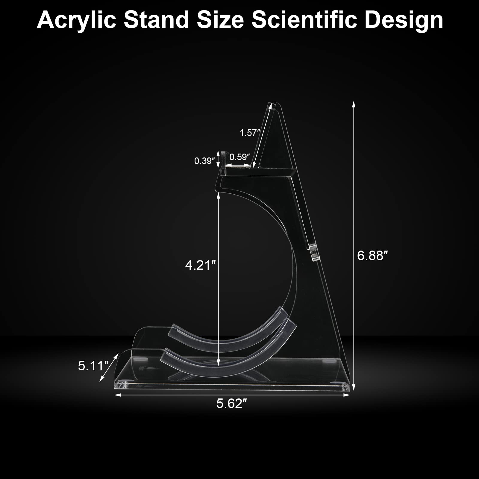 TXEsign Acrylic Table Stand Speaker Holder for JBL Charge 3/JBL Charge 4/JBL Charge 5/iPhone Smartphone, Clear Desktop Stand Holder for JBL Bluetooth Speaker and Smartphone (Transparent)