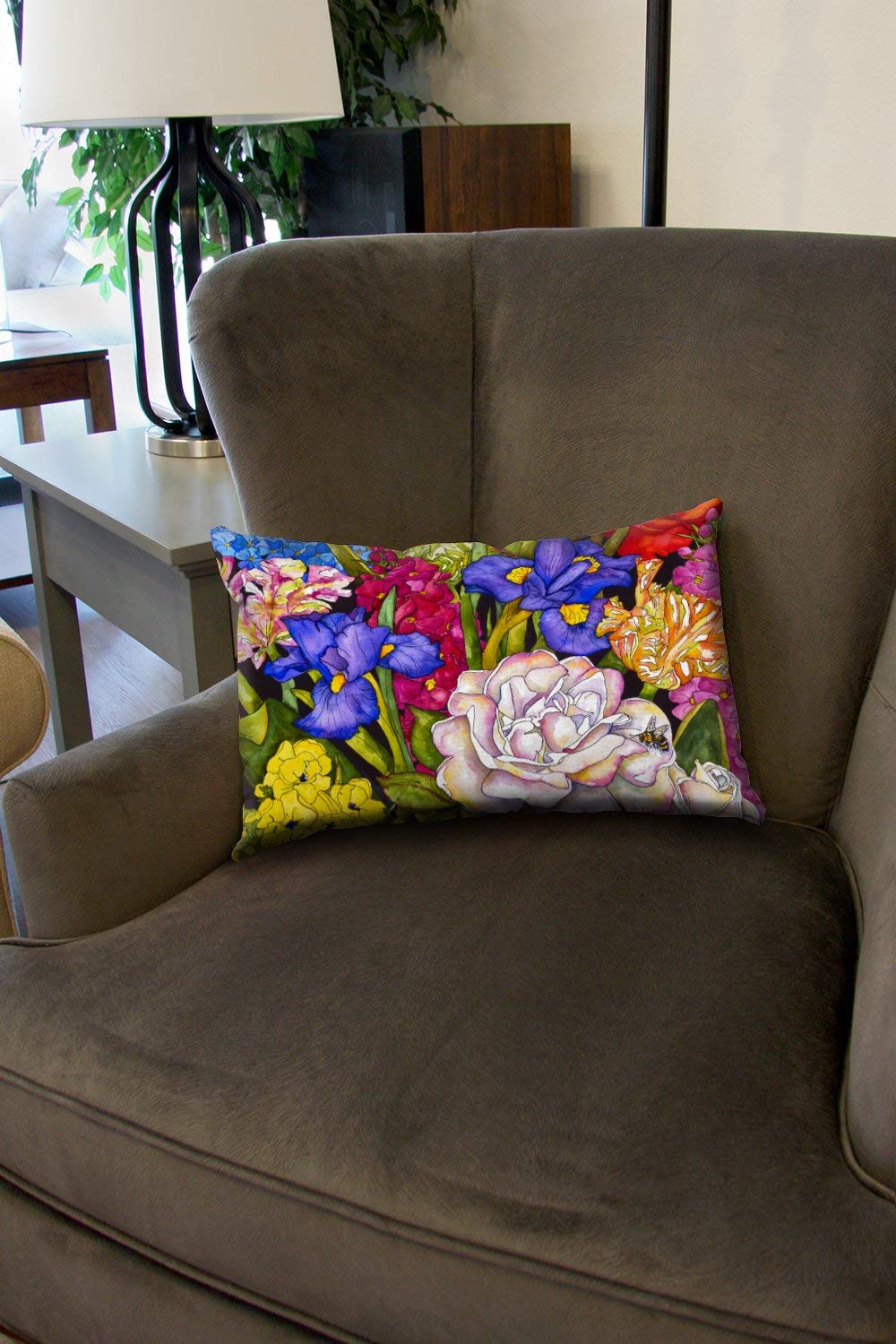 Toland Home Garden Flashy Flowers 12 x 19 Inch Indoor, Pillow, Case (2-Pack)