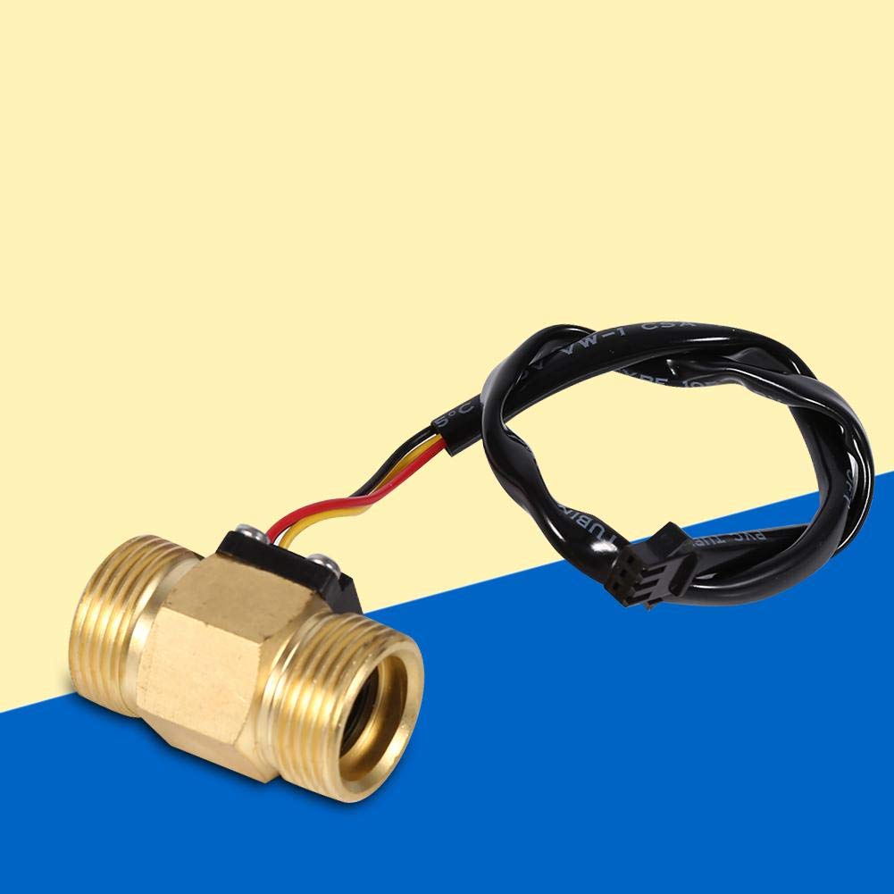 Wytino Water Switch, New Full G3/4" DN20mm Thread Hall Effect Liquid Water Sensor Switch 2-45L/Min