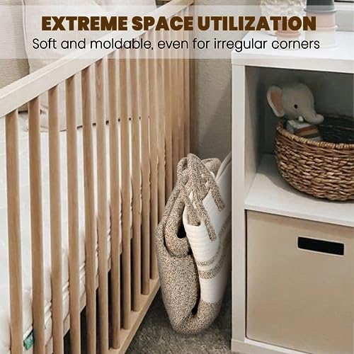 Wekin Rope Laundry Hamper Basket, 58L Tall Nursery Hamper for Blanket Storage, Large Baby Clothes/Toy Storage,Woven Hamper for Bedroom, Living Room