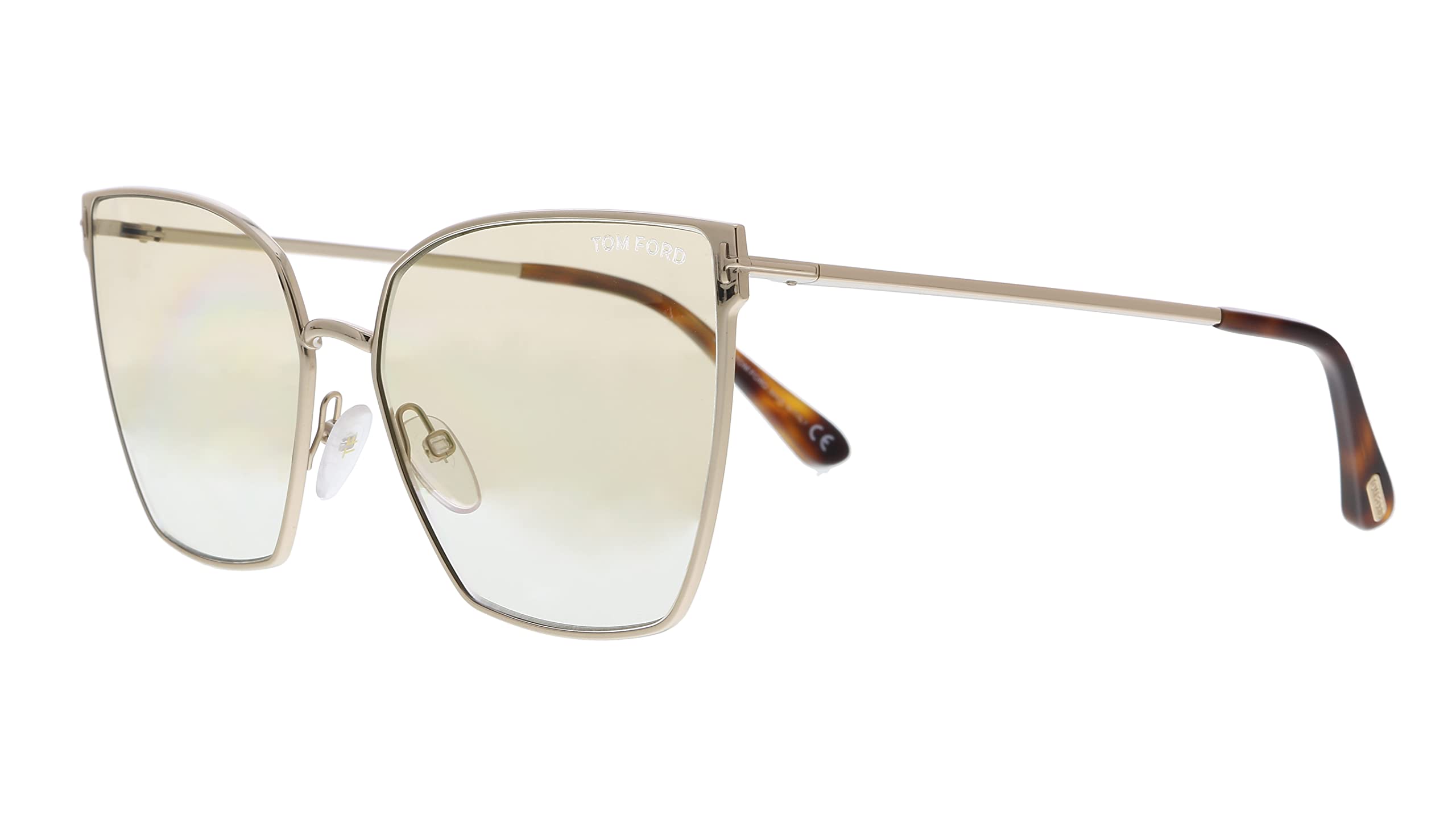 Tom Ford FT0653 28B Shiny Rose Gold Helena Cats Eyes Sunglasses Lens Category 1