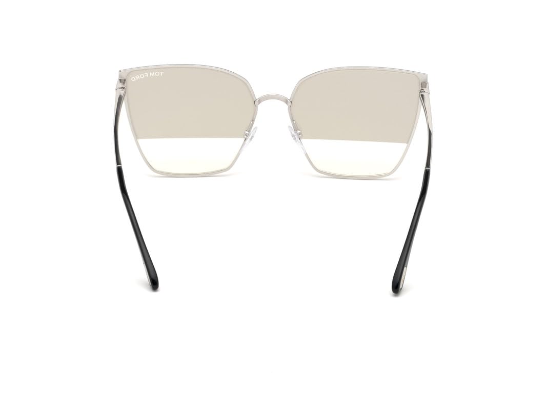 Tom Ford FT0653 18C Shiny Rhodium Helena Cats Eyes Sunglasses Lens Category 1 L