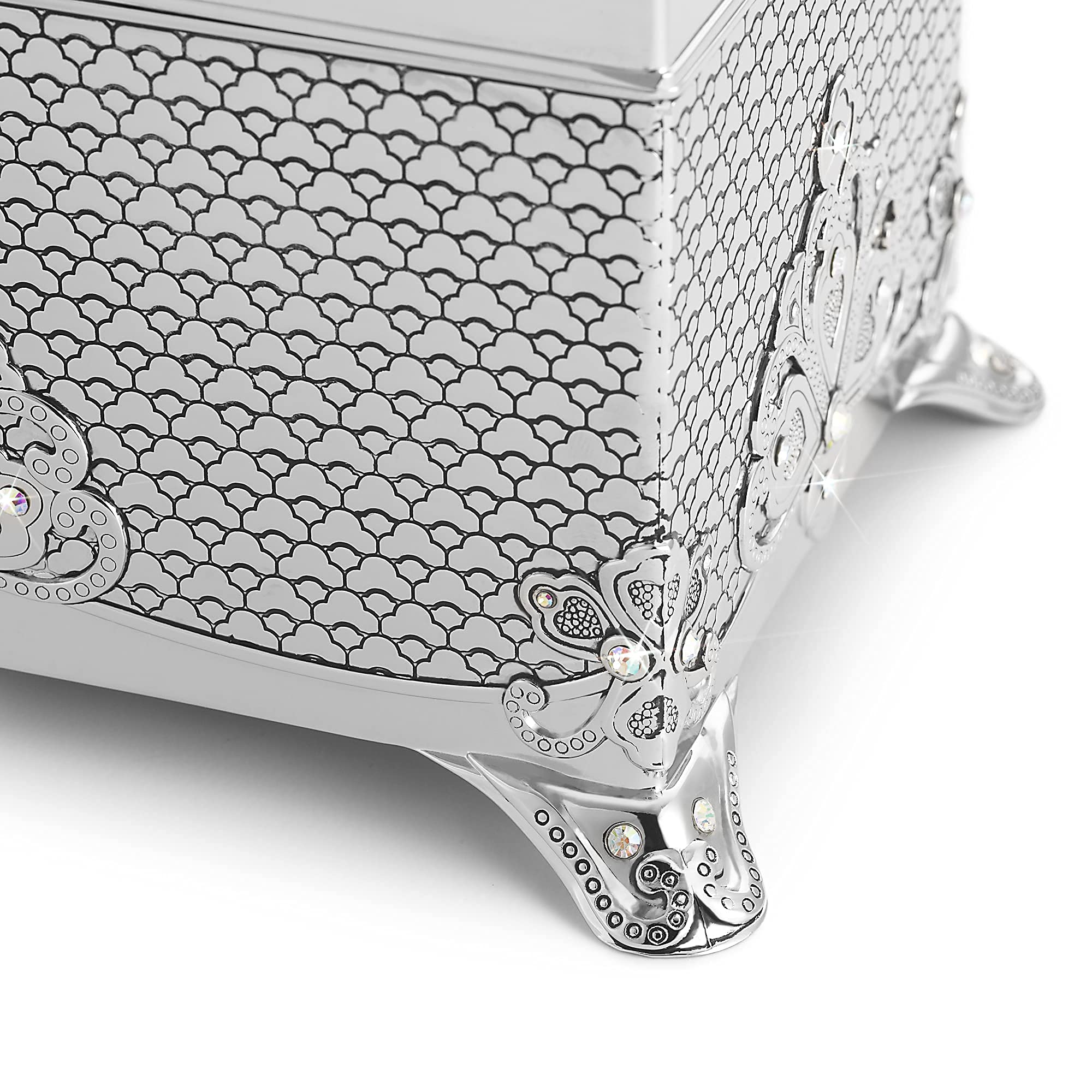 THINGS REMEMBERED Personalized Engraved Anastasia Clover Musical Keepsake Box (Free Customization)