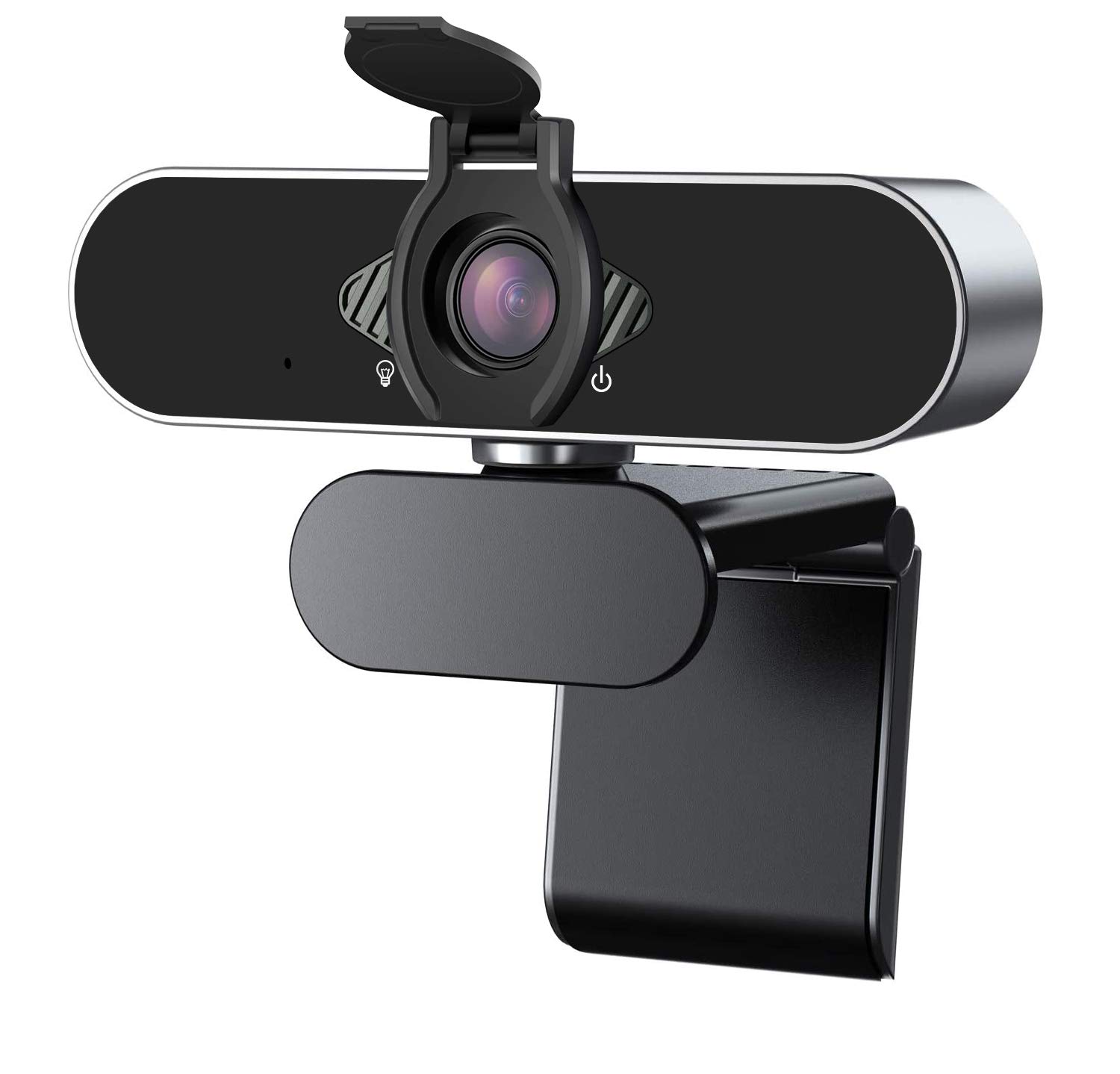 Wennyn Webcam 1080P HD with Microphone & Privacy Cover, USB Web Cam with Live Streaming HD Video for Mac, PC, Computer and Laptop, Wide Angle Lens 1080P Web Camera with 360 Degree Flexible Mount