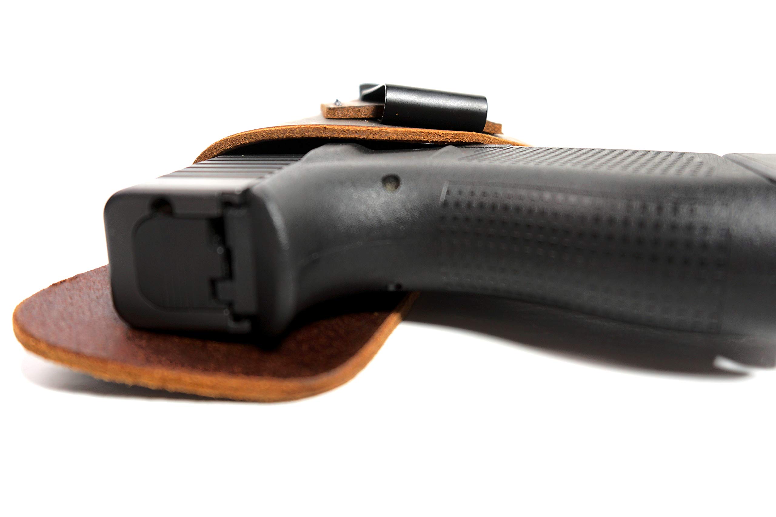 Smith and Wesson Shield 9/40 - Soft Sided Leather Inside The Waistband (IWB) Concealed Carry Holster- IWB Holster (Right Handed)