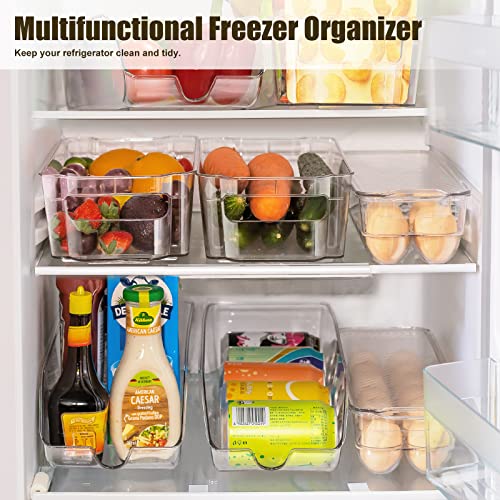 Zvonema Refrigerator Organizer Bins & Vacuum Seal Containers for Food