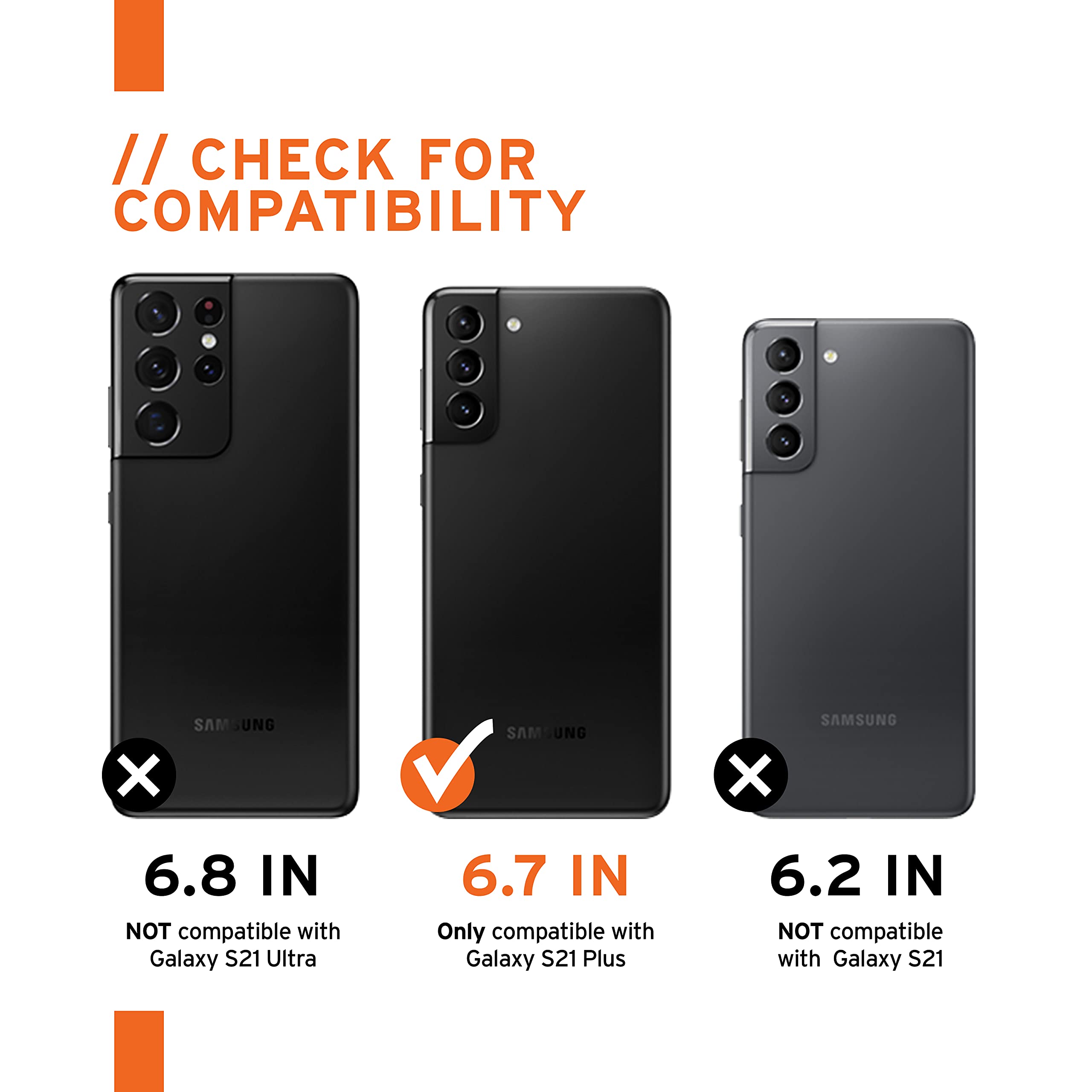 URBAN ARMOR GEAR UAG Designed for Samsung Galaxy S21 Plus Case Camo Forest Rugged Lightweight Slim Shockproof Pathfinder SE Protective Cover, [6.7 inch Screen]