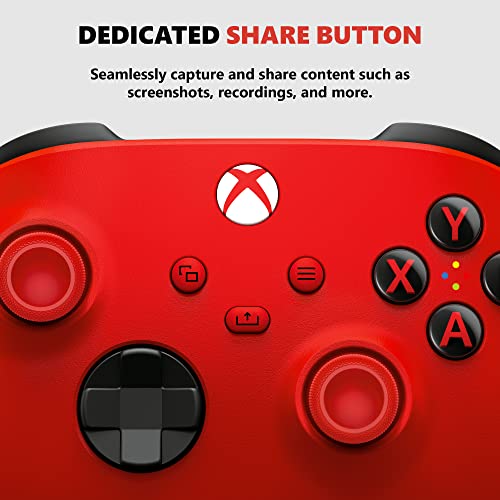 Xbox Core Wireless Gaming Controller β Pulse Red β Xbox Series X|S, Xbox One, Windows PC, Android, and iOS
