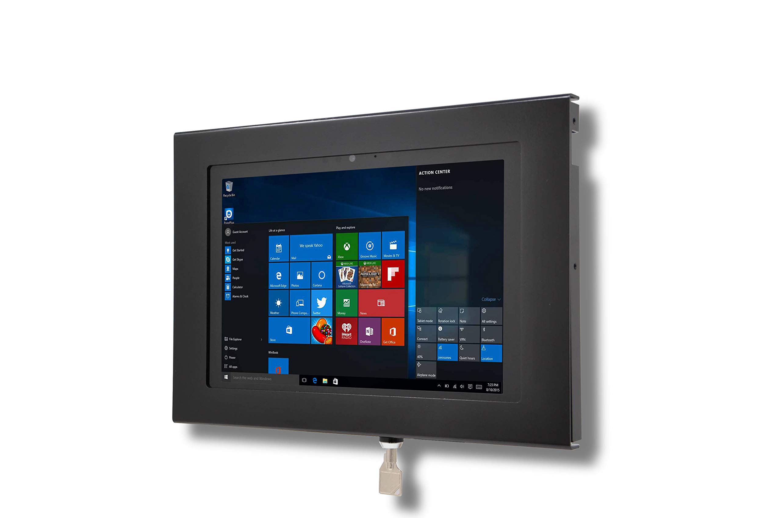 TABcare Locking Anti-Theft Metal Case for Dell Latitude 5285 5290 7200 7210 for Kiosk, POS, Store, Show Display, Time Clock (Latitude 5285 5290, Black)
