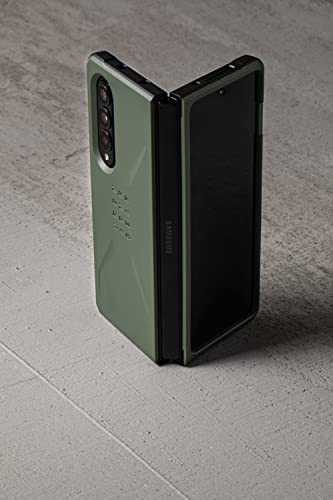 URBAN ARMOR GEAR UAG Designed for Samsung Galaxy Z Fold3 5G (2021) Case Civilian Sleek Ultra-Thin Shock-Absorbent Protective Cover, Black