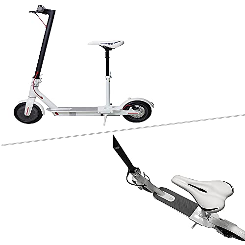 WELLSTRONG Electric Scooter Folding seat Universal seat Free Punch Saddle seat Replacement for Mijia M365,White
