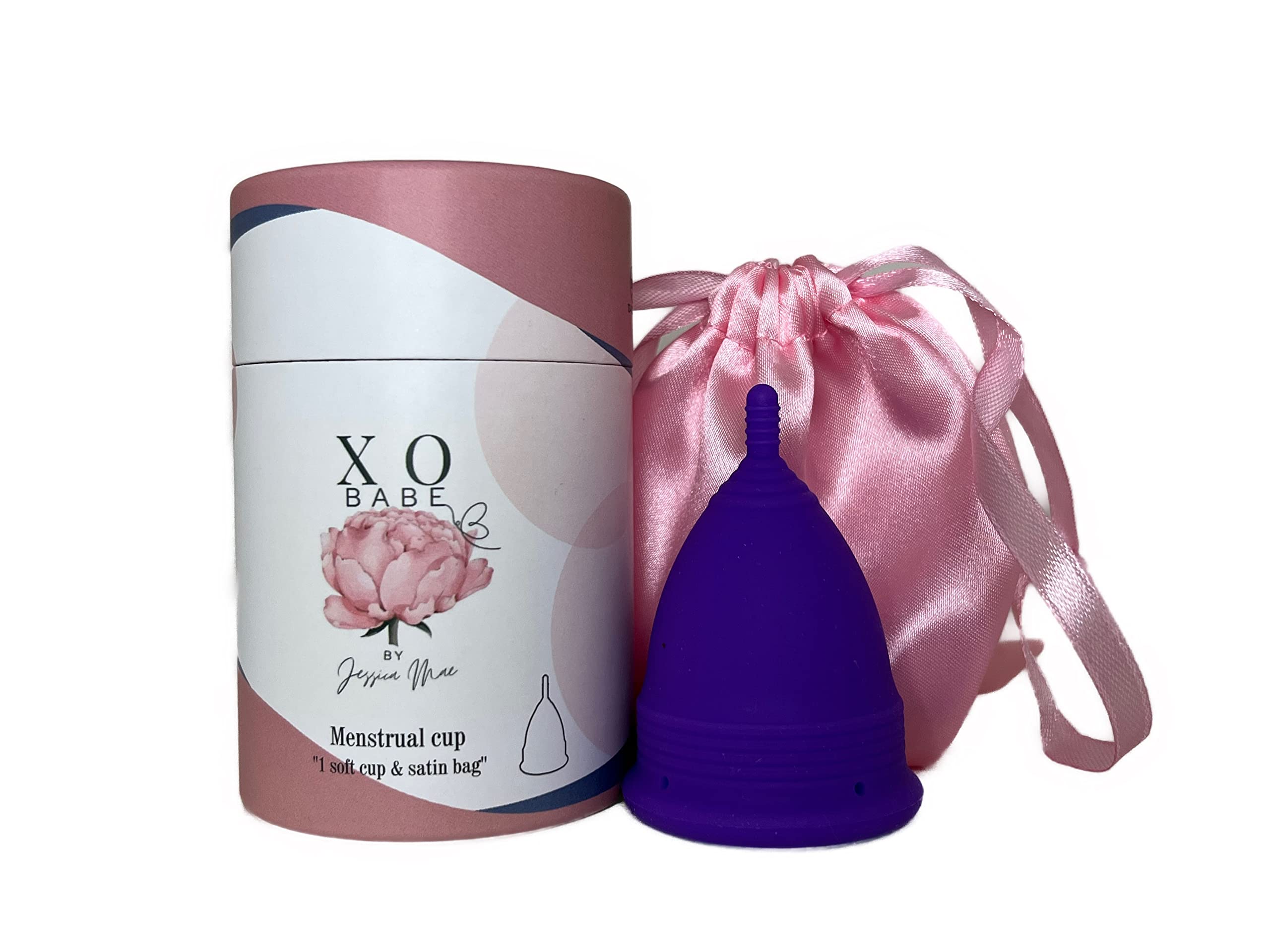 XO BABE by Jessica MAE Menstrual Cup. New for 2023, Safest Cup on The Market. Tampon Pad Alternative