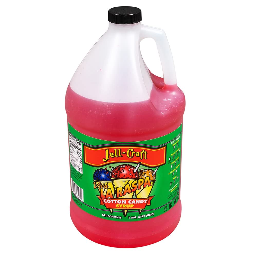 Snow Cone Syrup Shaved Ice - Cotton Candy Flavor,coffee, icee slushie, soda, flavored syrups for drinks 1 Gallon Jug 15680-Cotton Candy-NPF