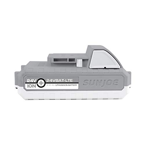 Snow Joe + Sun Joe 24V-2AMP-SK1R-P2 24-Volt IONMAX Starter Kit, W/ 2.0-Ah Battery and Quick Charger