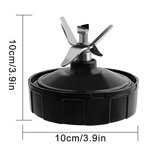 XGHJ Blender Replacement Parts for Ninja, 2 24oz Cups with to-Go Lids, 7 Fins Extractor Blade for Nutri Ninja Auto iQ BN801 BL640-30 BL480-30 BL642-30 BL2012 NN100-30