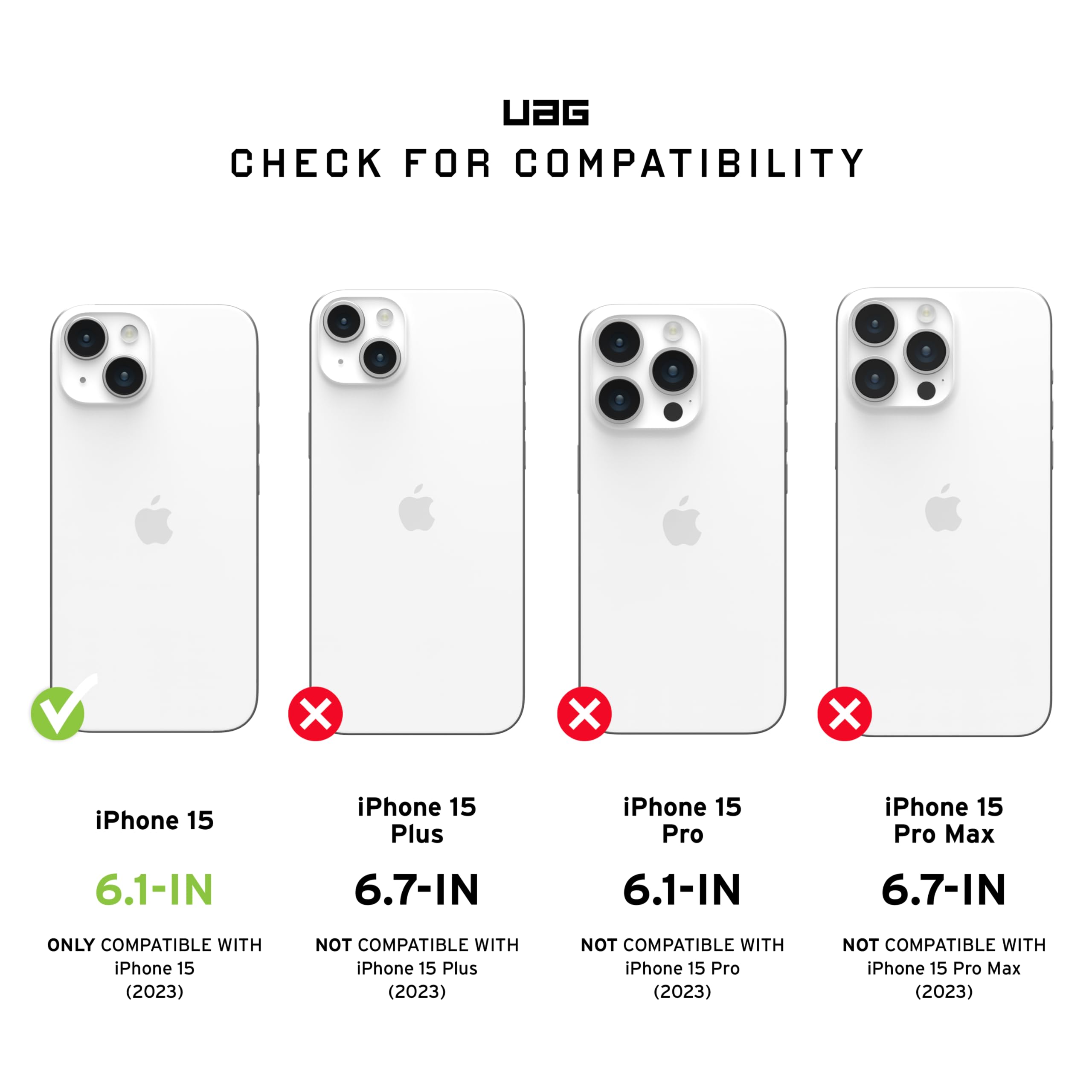URBAN ARMOR GEAR UAG Case Compatible with iPhone 15 Case 6.1" Monarch Carbon Fiber Rugged Heavy Duty Military Grade Drop Tested Protective Cover