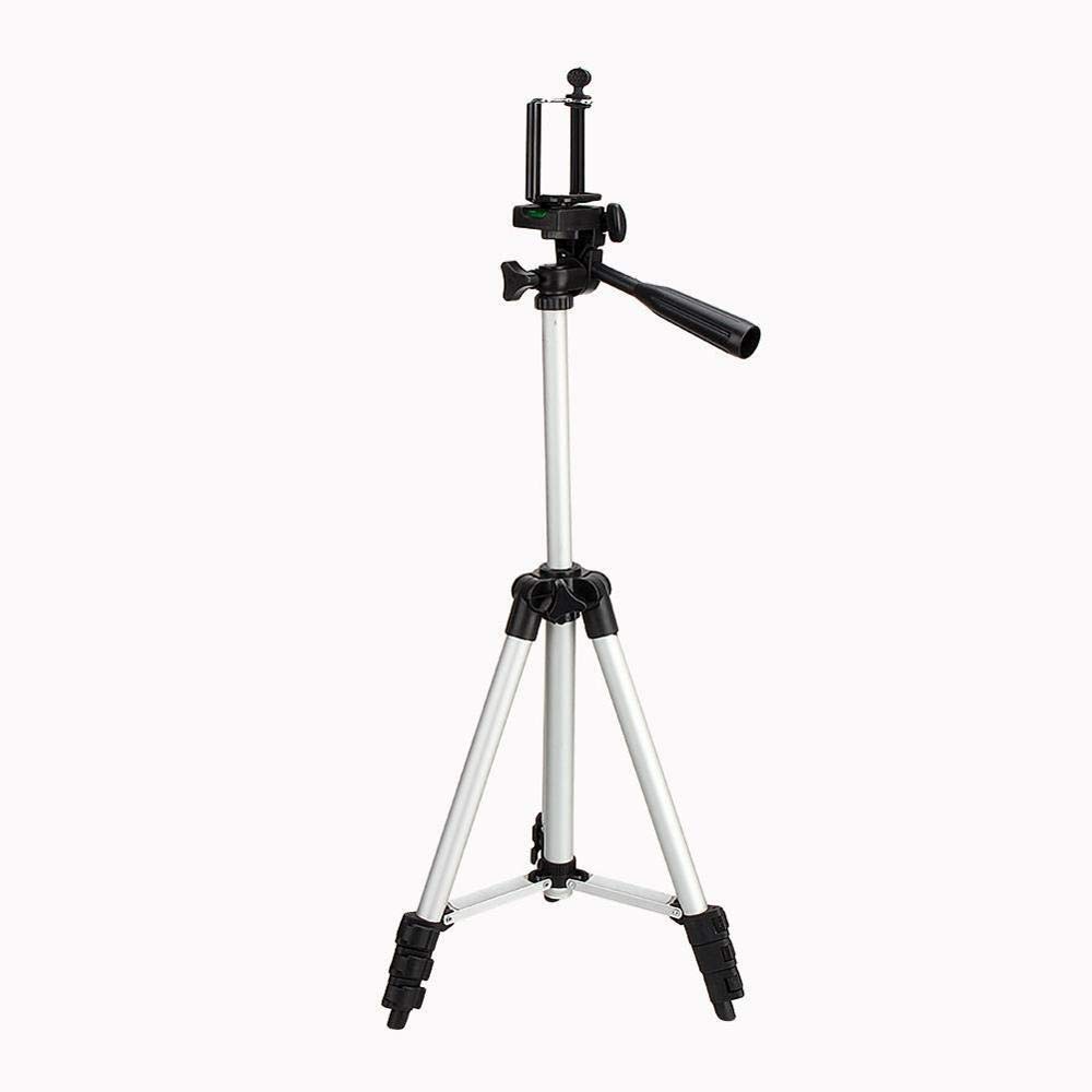 XIANYUNDIAN 4 Sections DSLR Camera Tripod Stand Mini Protable Tripod with Phone Mount Holder for LED Light Action Camera Mobile Phone Tripod Camera Tripods
