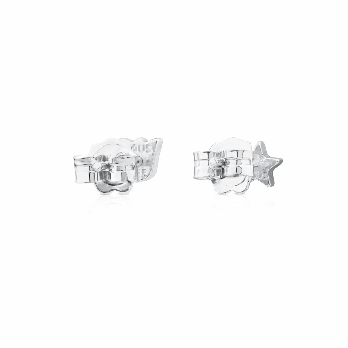 TOUS Sterling Silver Earrings for Women with Four Different motifs, Size: 0.45 cm, TOUS Basics Collection