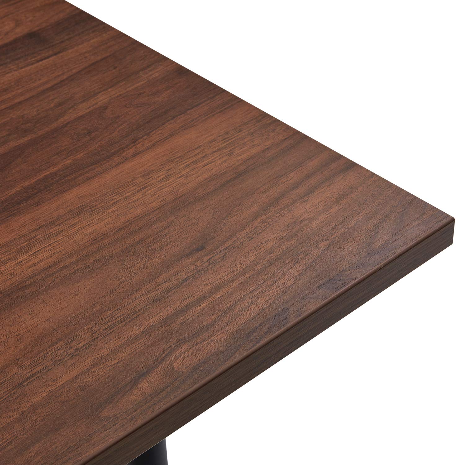 VICLLAX Home Office Writing Desks, 47-inch Computer Desk, Walnut