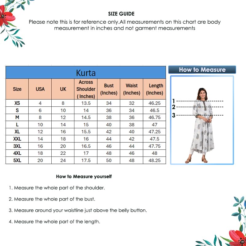 Yash Gallery Women's Rayon Tie Dye Print Anarkali Kurtis (White)