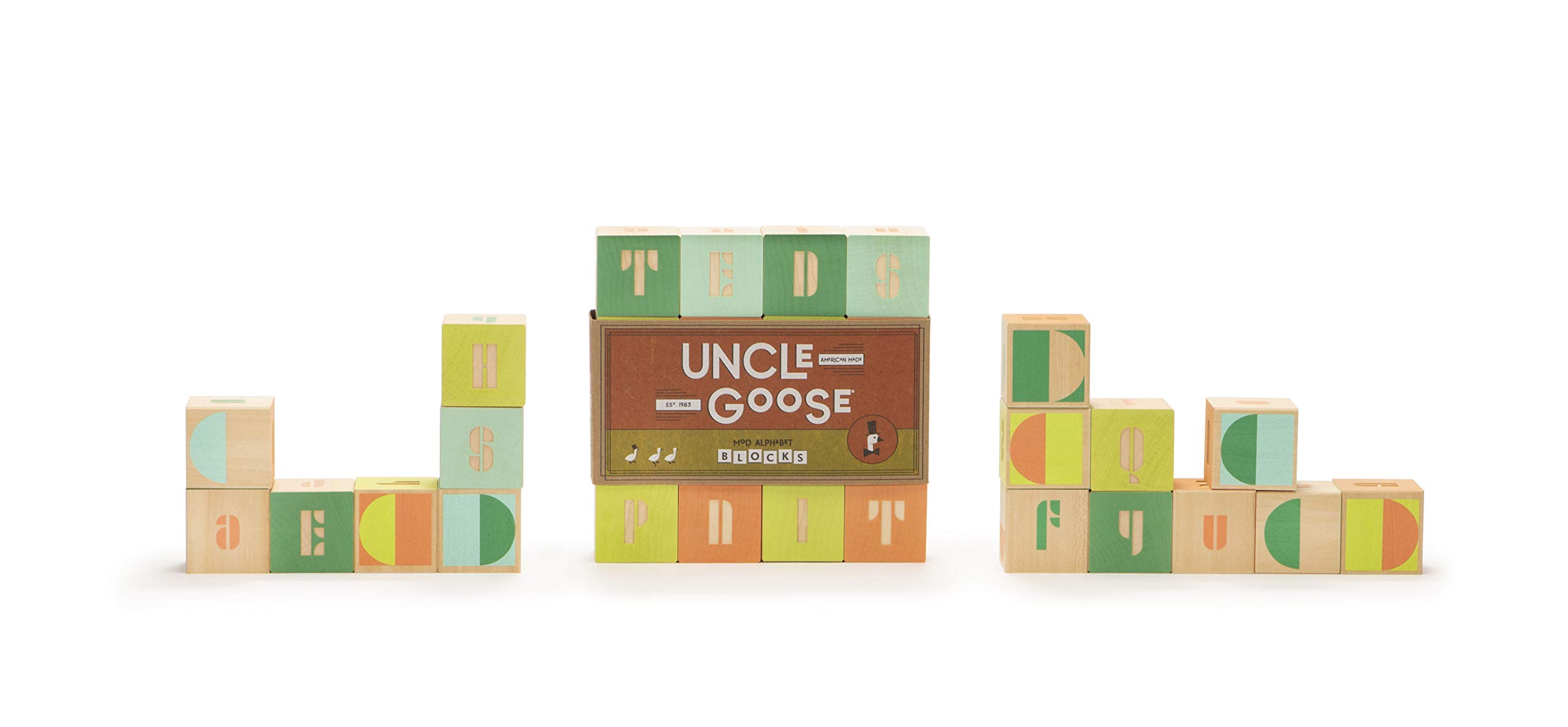 Uncle Goose Mod ABC Blocks - Made in The USA