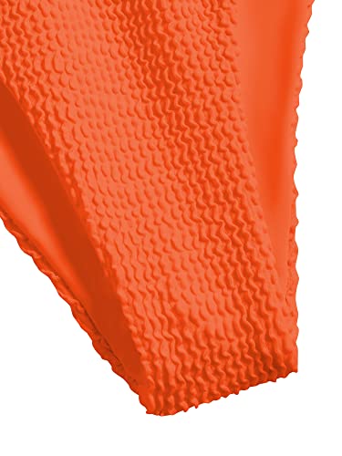 ZAFUL Women's Bikini Sets Triangle Smocked High Cut Sexy Brazilian Swimsuits O Ring Cutout Two Piece Bathing Suits