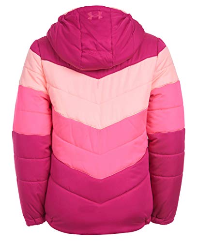 Under Armour Baby Girls' Little ColdGear Prime Puffer Jacket, Rhubarb F, 4